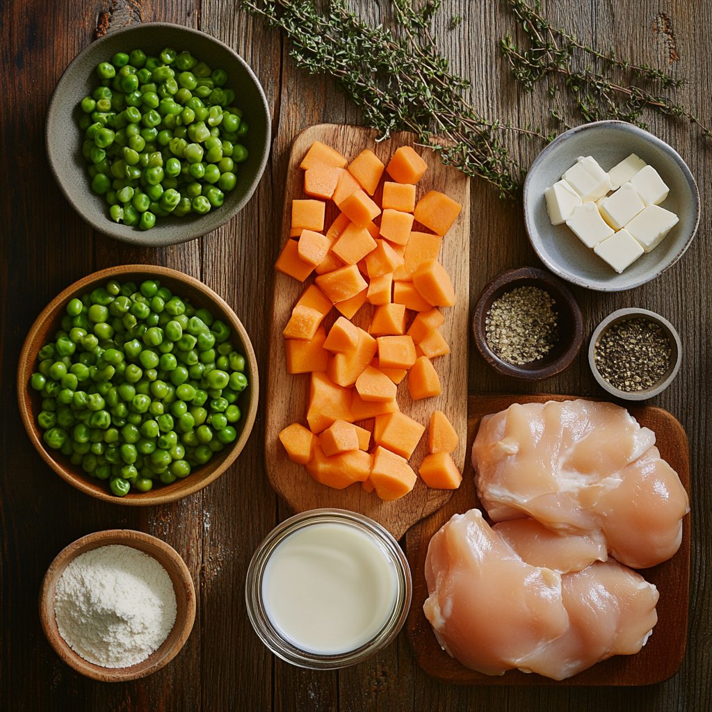 Amazing Chicken Pot Pie with Biscuits for Comforting Delights